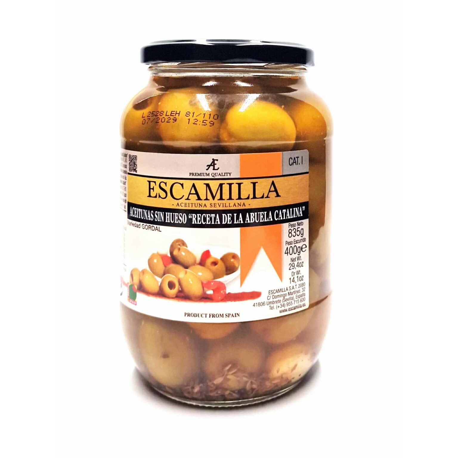 Escamilla kivideta oliivid Aceitunas sin Hueso "Receta de la Abuela ...